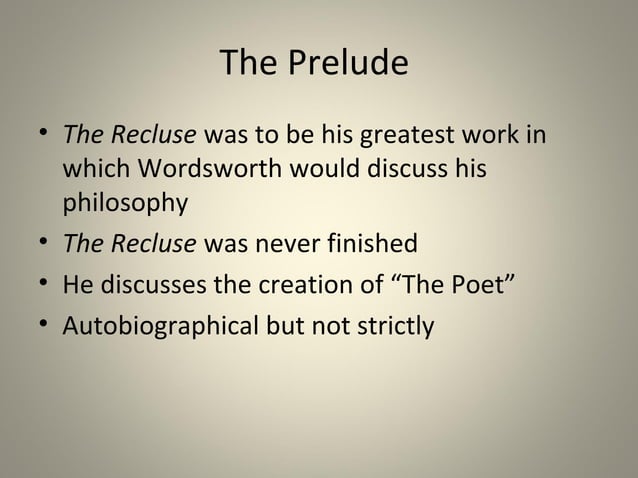 The Prelude | PPT