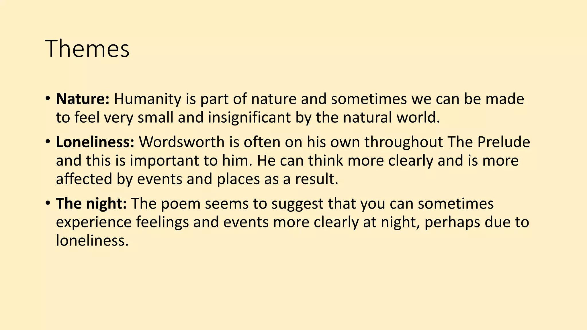 The Prelude by Wordsworth | PPTX