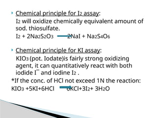 The preparation and assay of Aqueous Iodine Solution.pptx