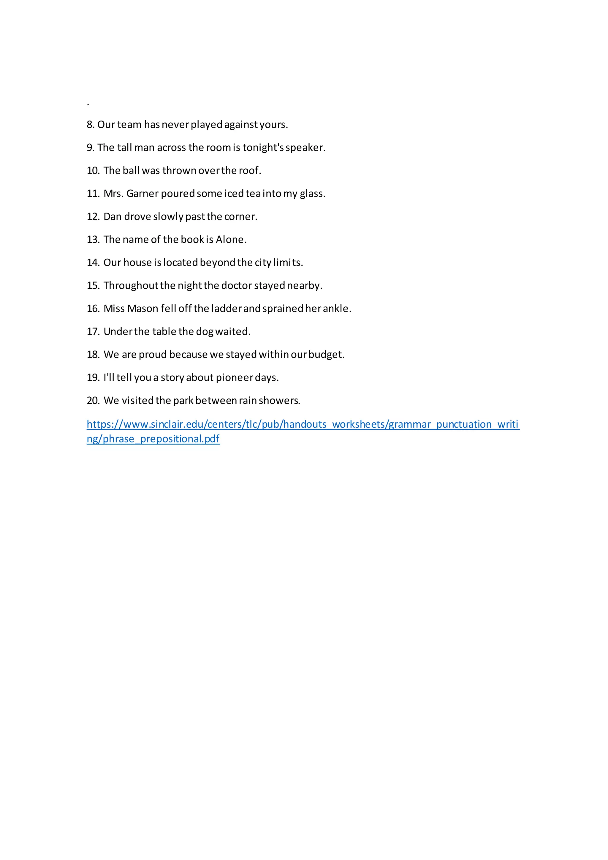 The prepositional phrase | DOCX