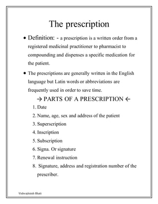 The prescription | PDF
