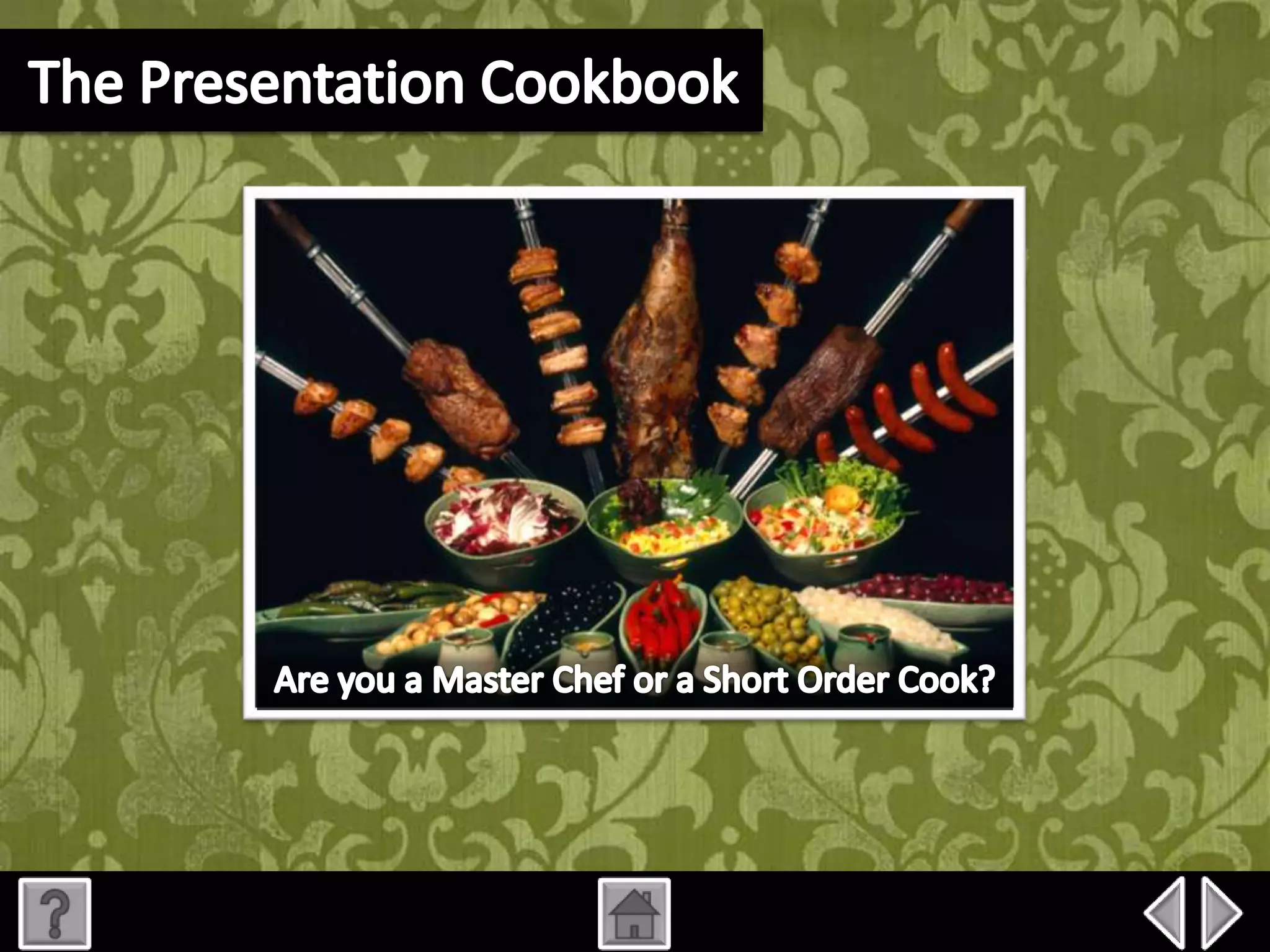 The Presentation Cookbook | PPTX