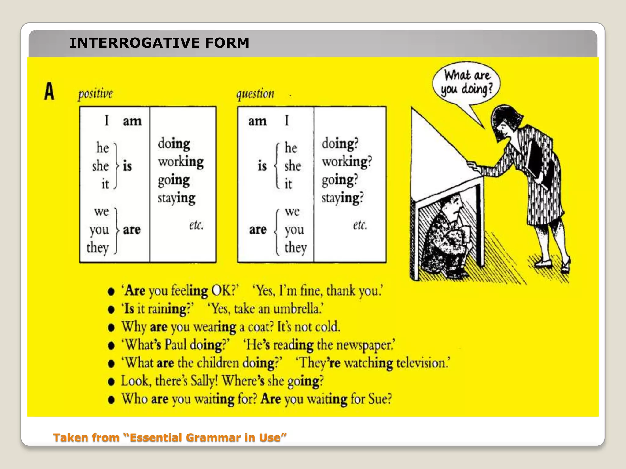 The present continuous presentation | PPTX