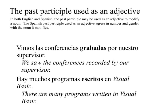 The present perfect indicative | PPTX