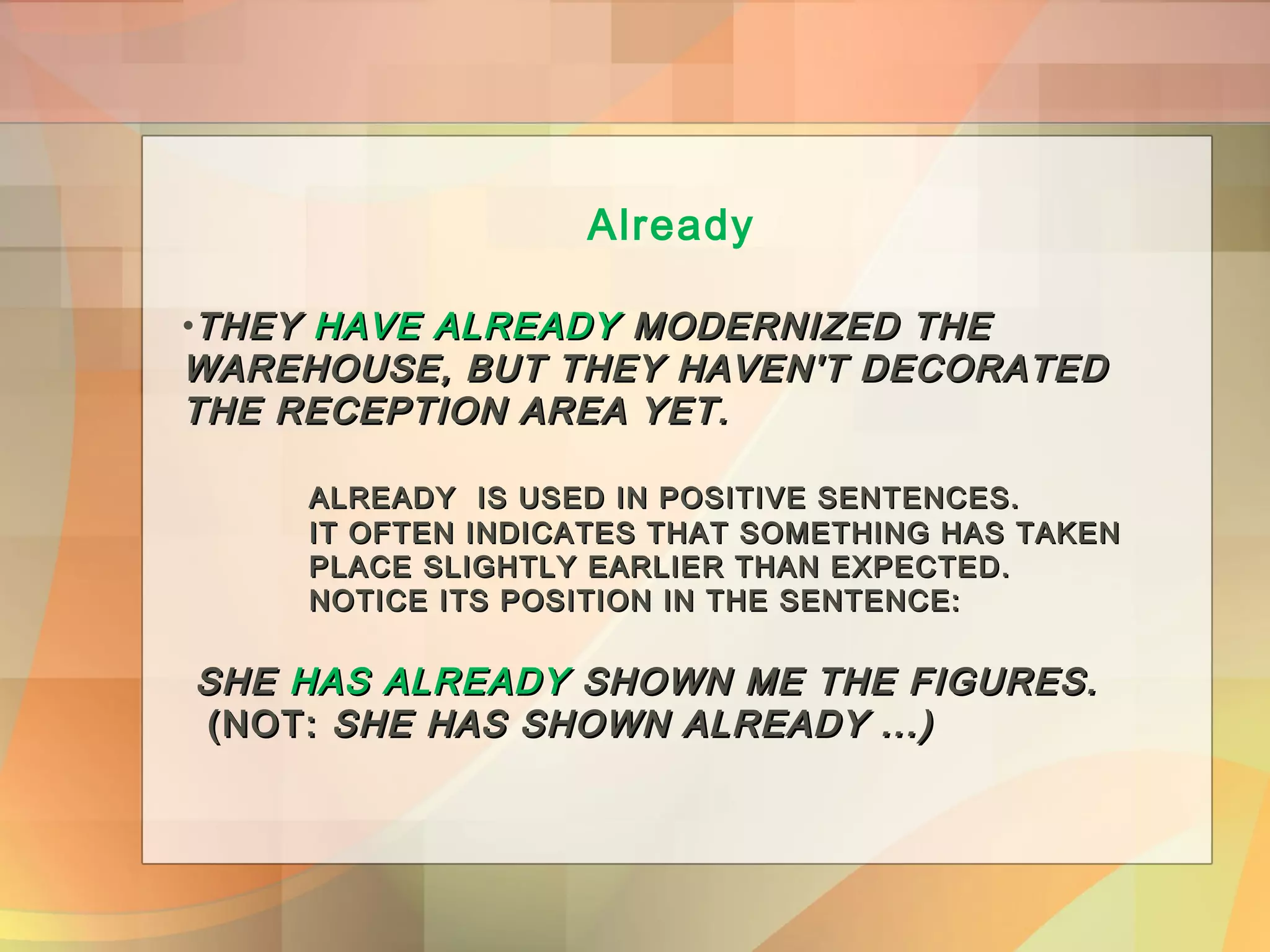 The present perfect tense4 th | PPT