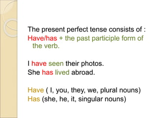 The present perfect tense ever & ever | PPT