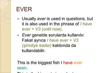 The present perfect tense ever & ever | PPT