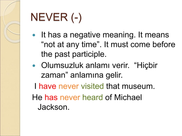 The present perfect tense ever & ever | PPT