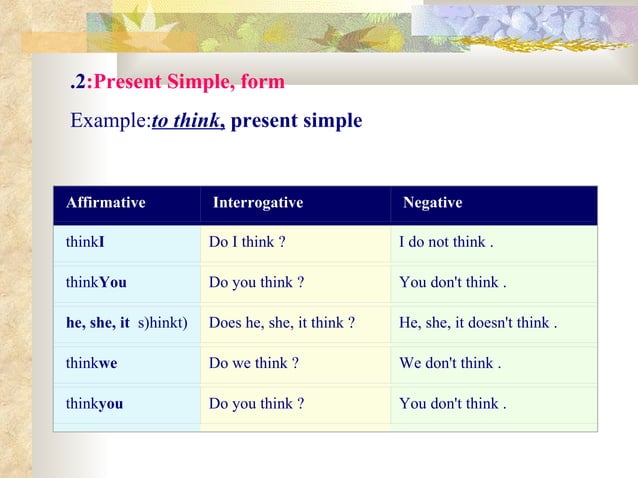 The present simple | PPT