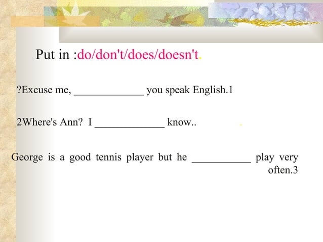 The present simple | PPT