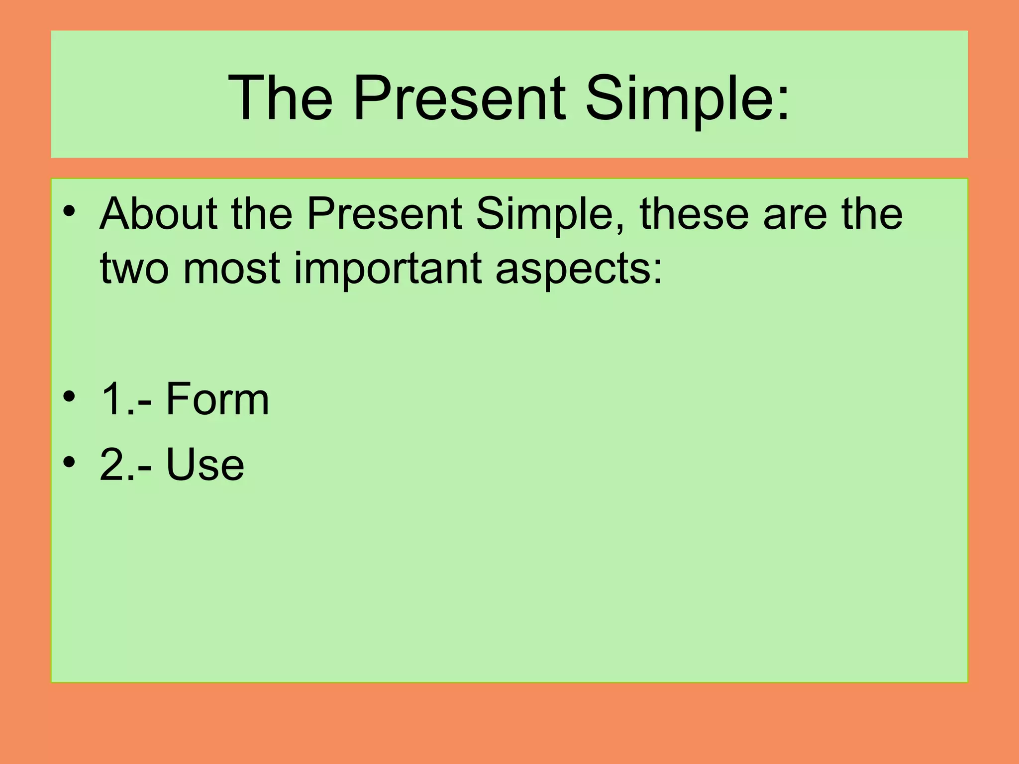 The present simple | PPT
