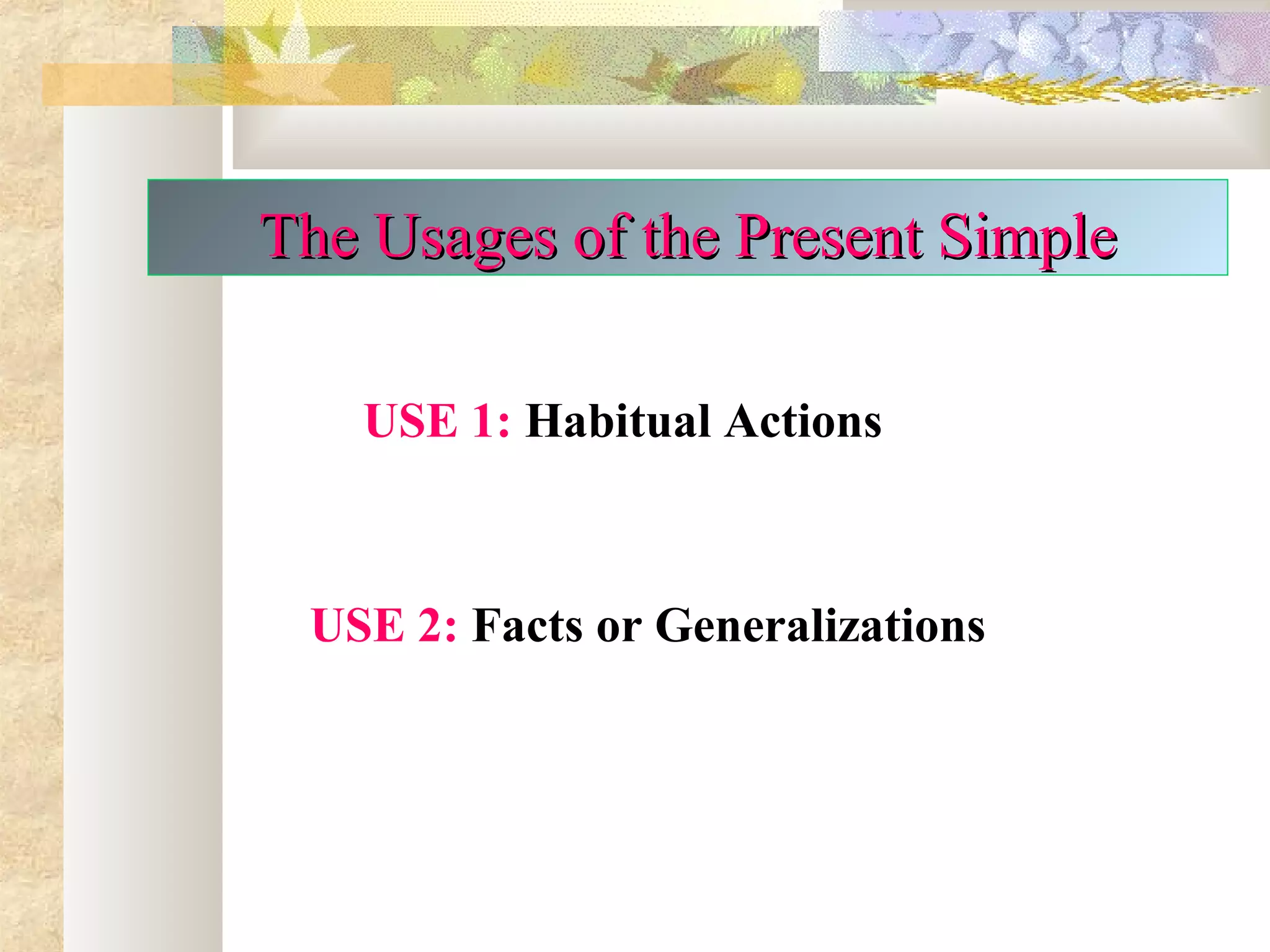The present simple | PPT