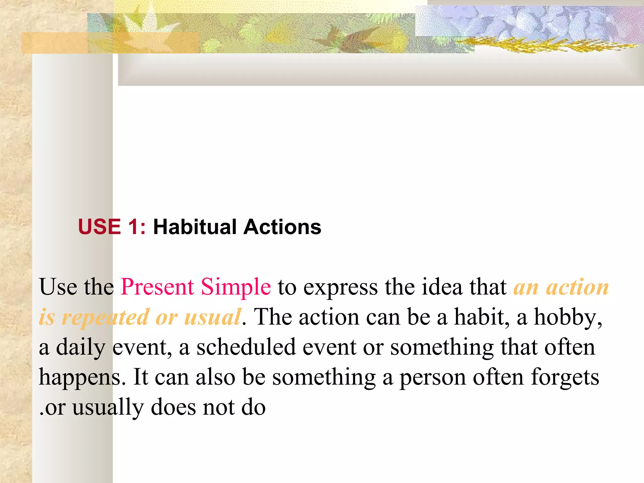 The present simple | PPT