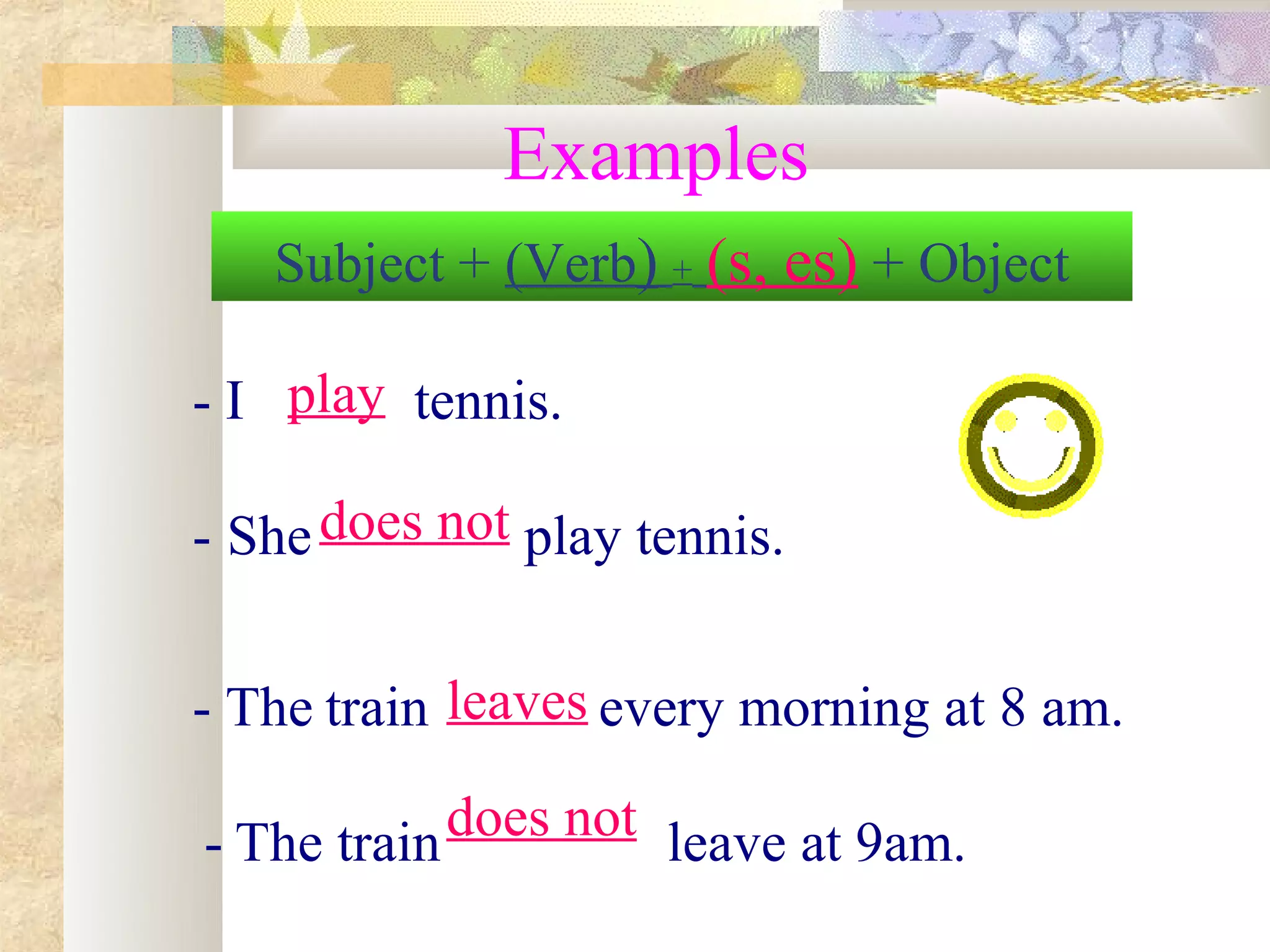 The present simple tense | PPT
