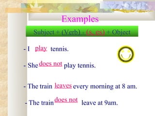 The present simple tense | PPT