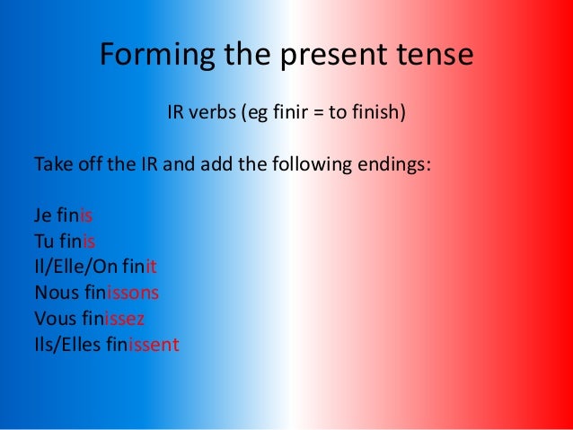 The present tense