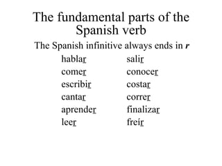 The present tense of regular -AR verbs | PPT