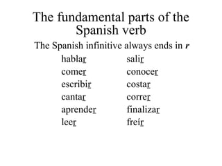 The present tense of regular ar verbs | PPT