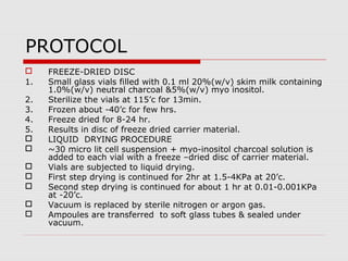 The preservation of bacterial and fungal strains | PPT