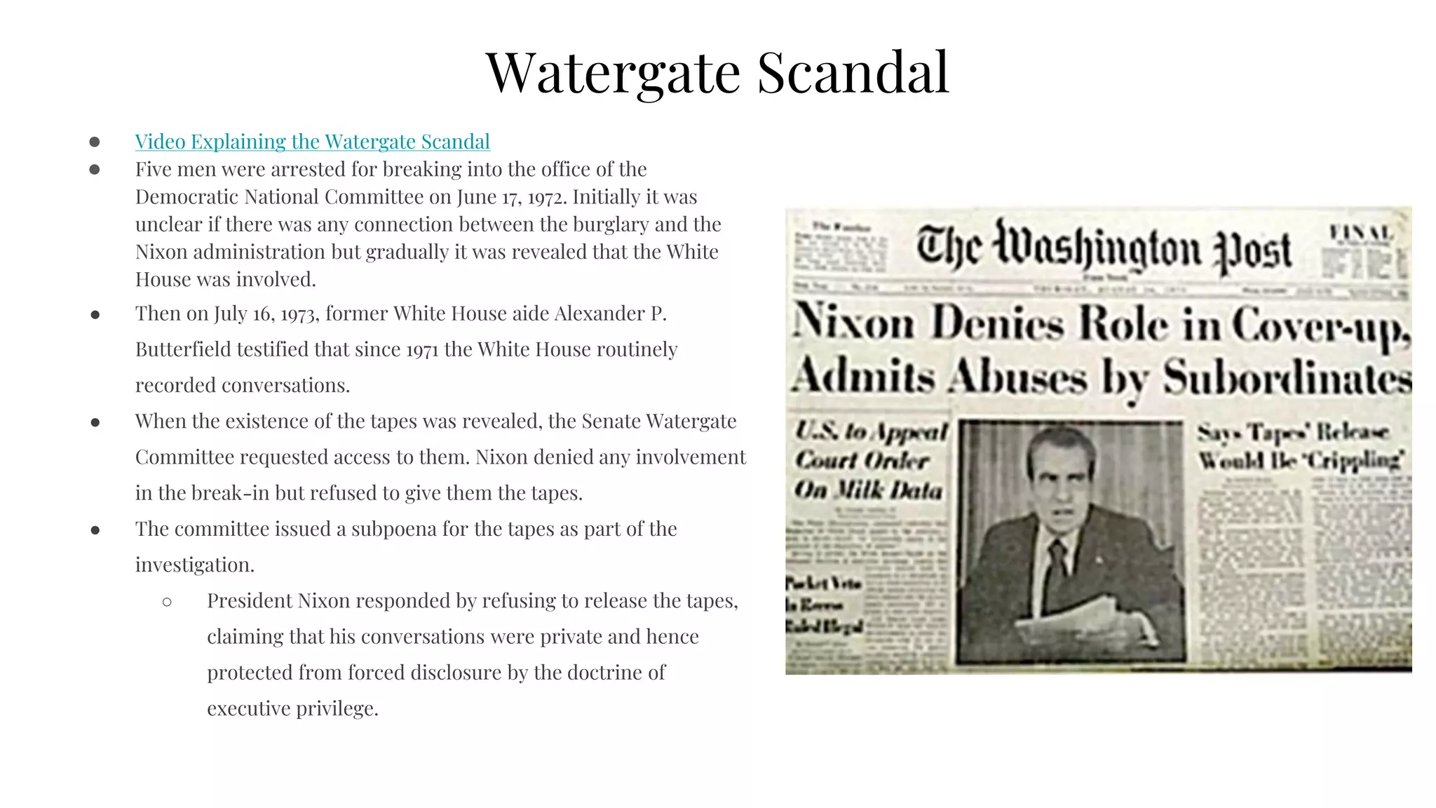 The presidencies of Nixon, Ford, Carter | PPT