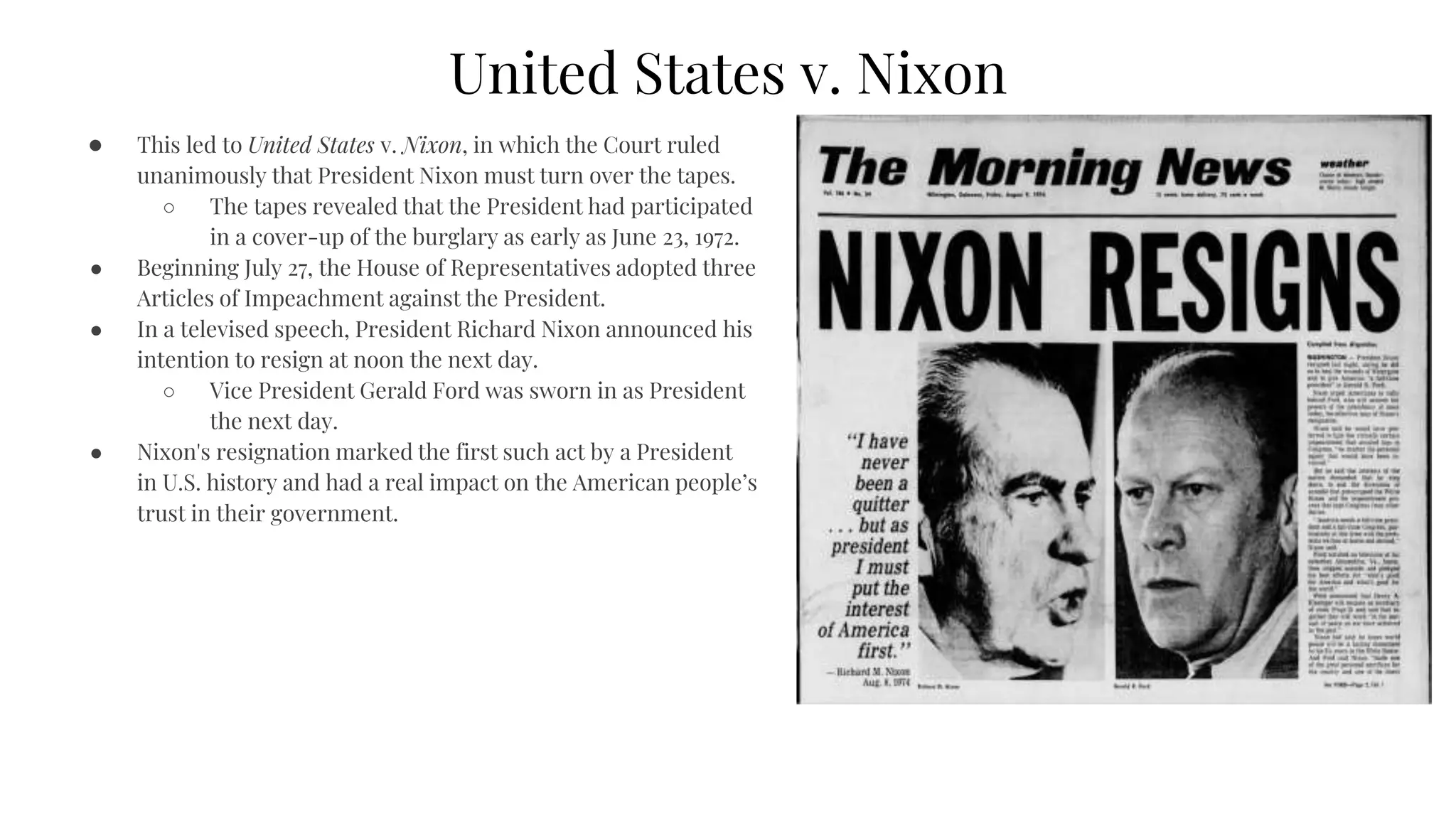The presidencies of Nixon, Ford, Carter | PPT