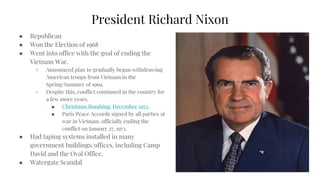 The presidencies of Nixon, Ford, Carter | PPT