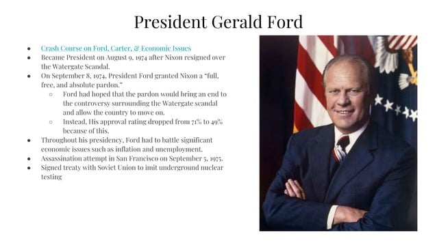 The presidencies of Nixon, Ford, Carter | PPT