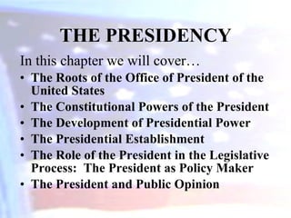 The Presidency | PPT