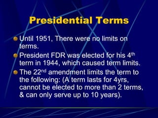 The Presidency | PPTX