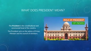 The president: process and management.pptx