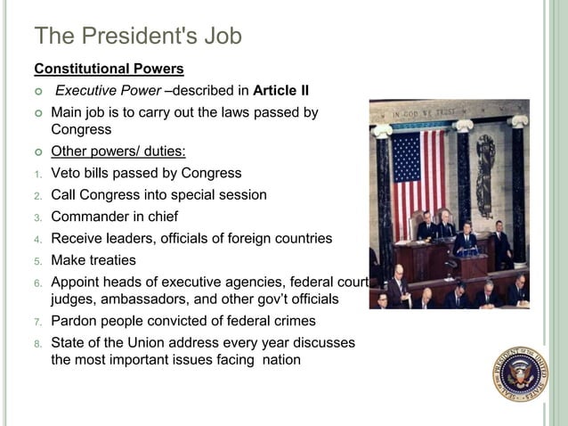 The president and_the_executive_branch | PPT