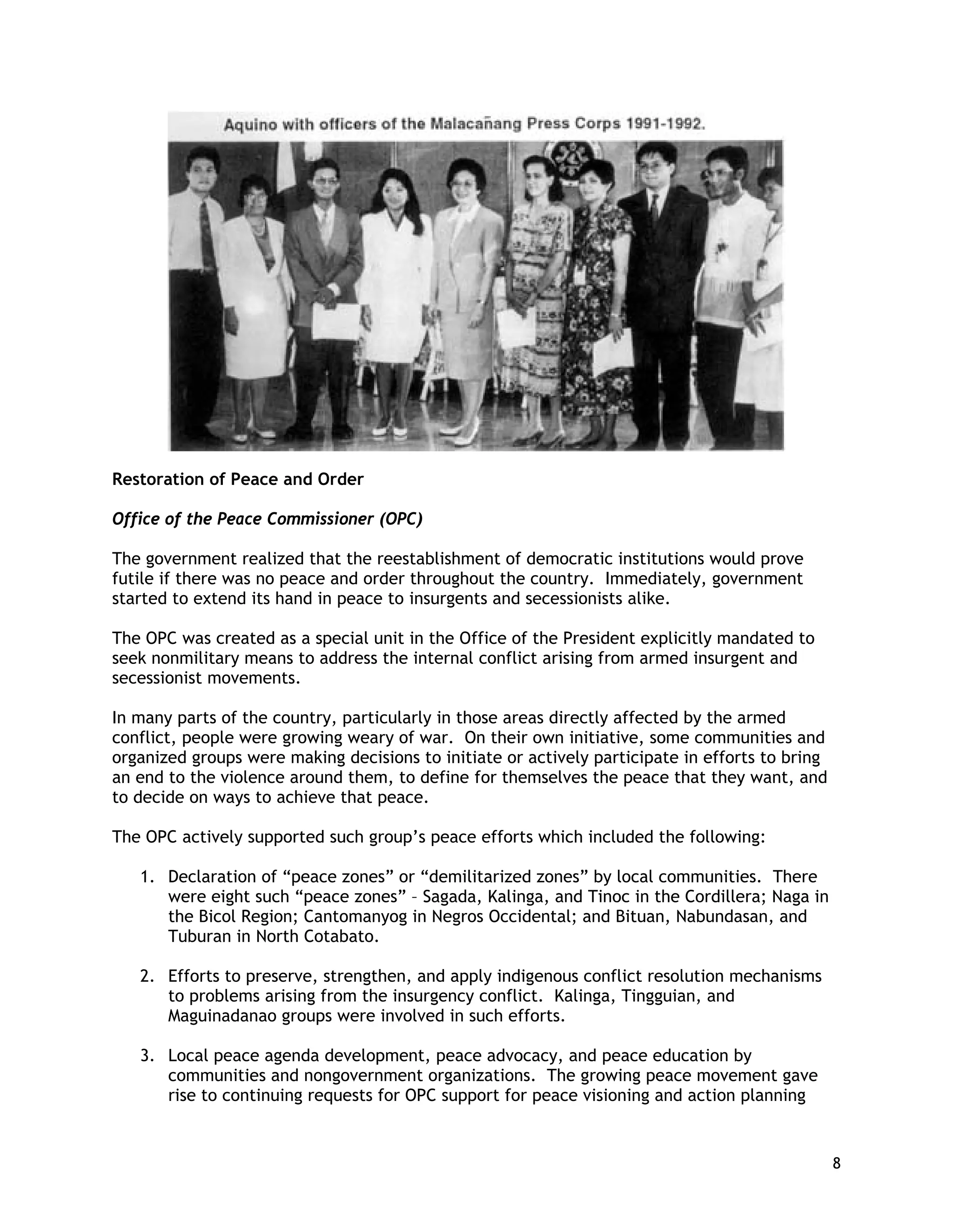 The President Report Corazon Aquino | PDF