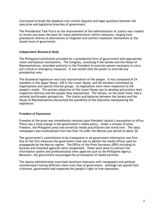 The President Report Corazon Aquino | PDF