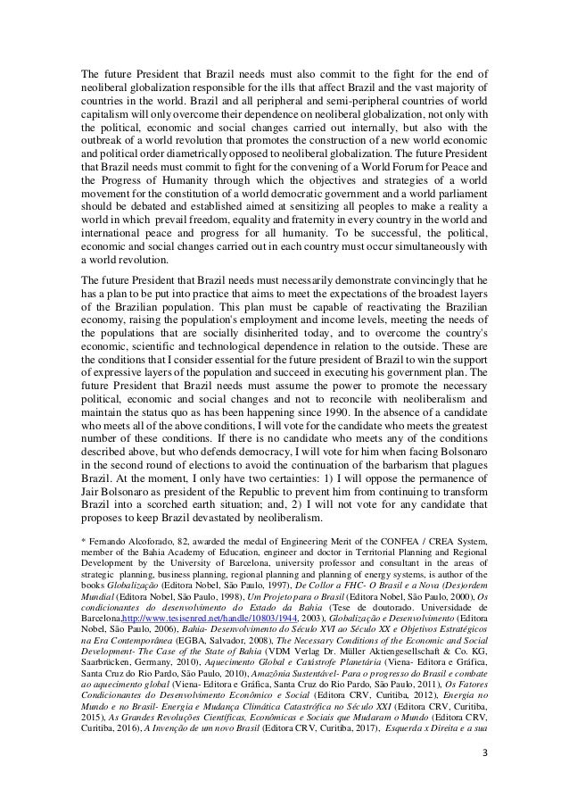 THE PRESIDENT THAT BRAZIL NEEDS | PDF