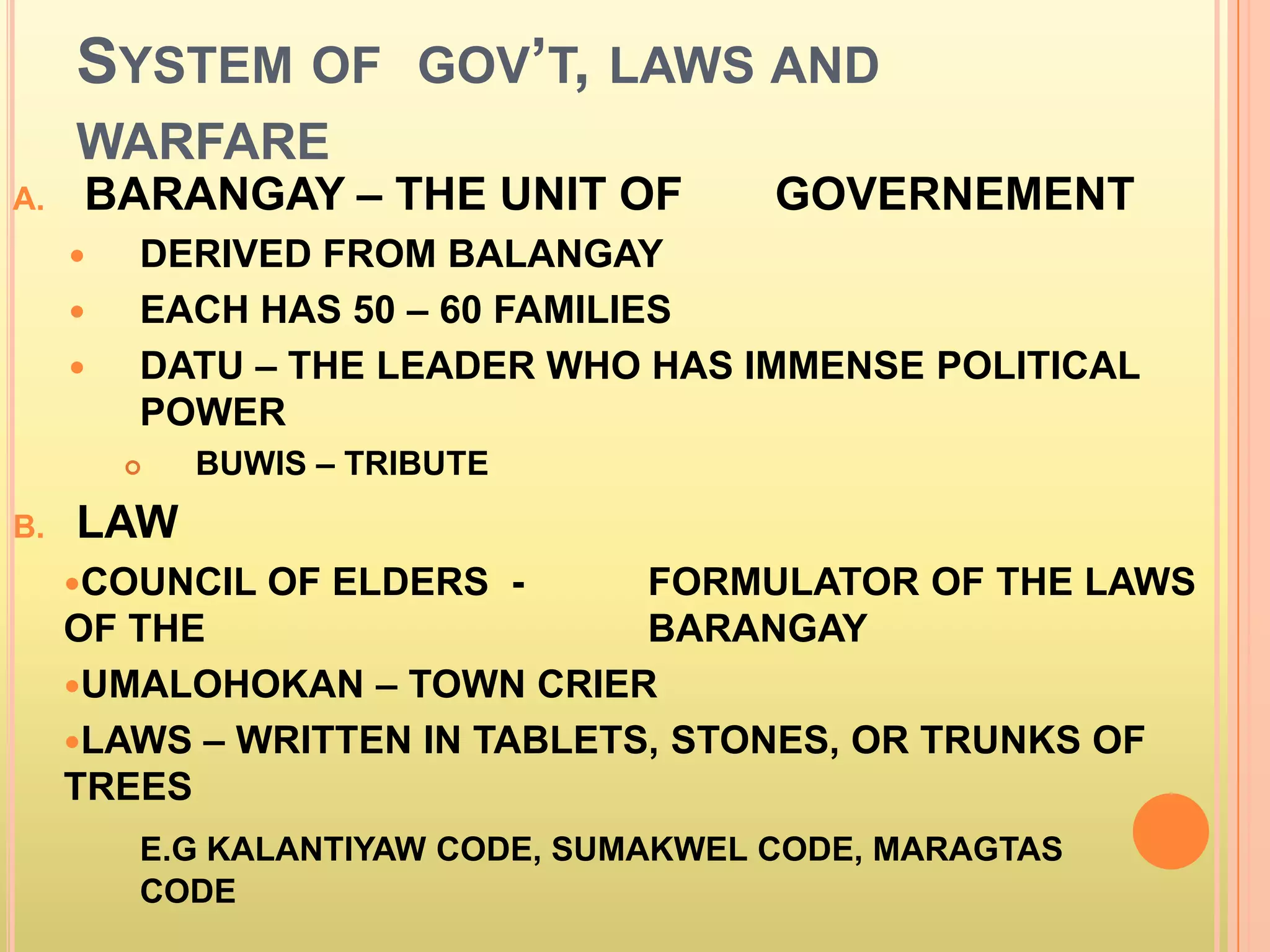 The pre – spanish philippines | PPTX