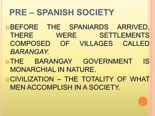 The pre – spanish philippines | PPTX