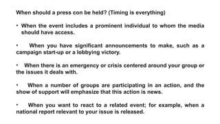 THE PRESS CONFERENCE meaning and functions | PPTX