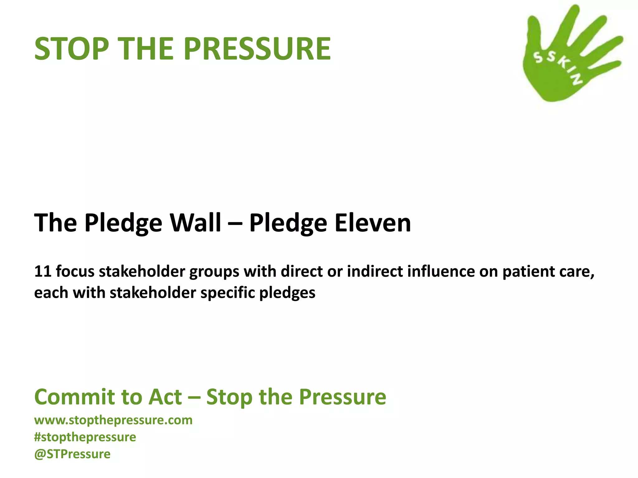 Pressure ulcer campaign wall | PPT
