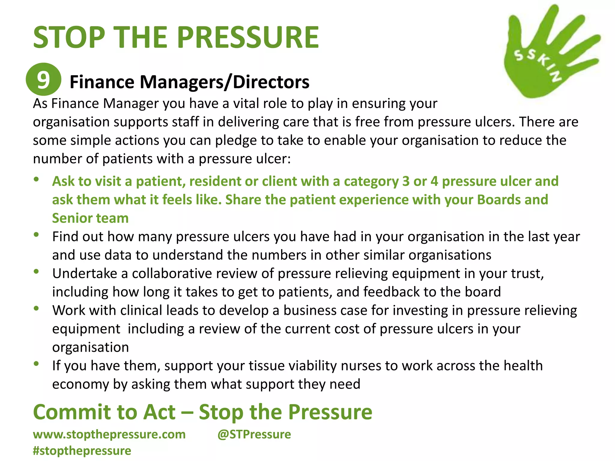 Pressure ulcer campaign wall | PPT