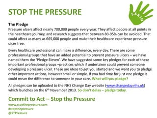 Pressure ulcer campaign wall | PPTX