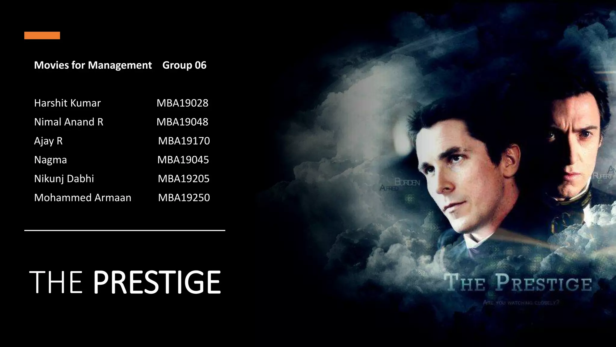 Character Analysis - Robert Angier | PPTX