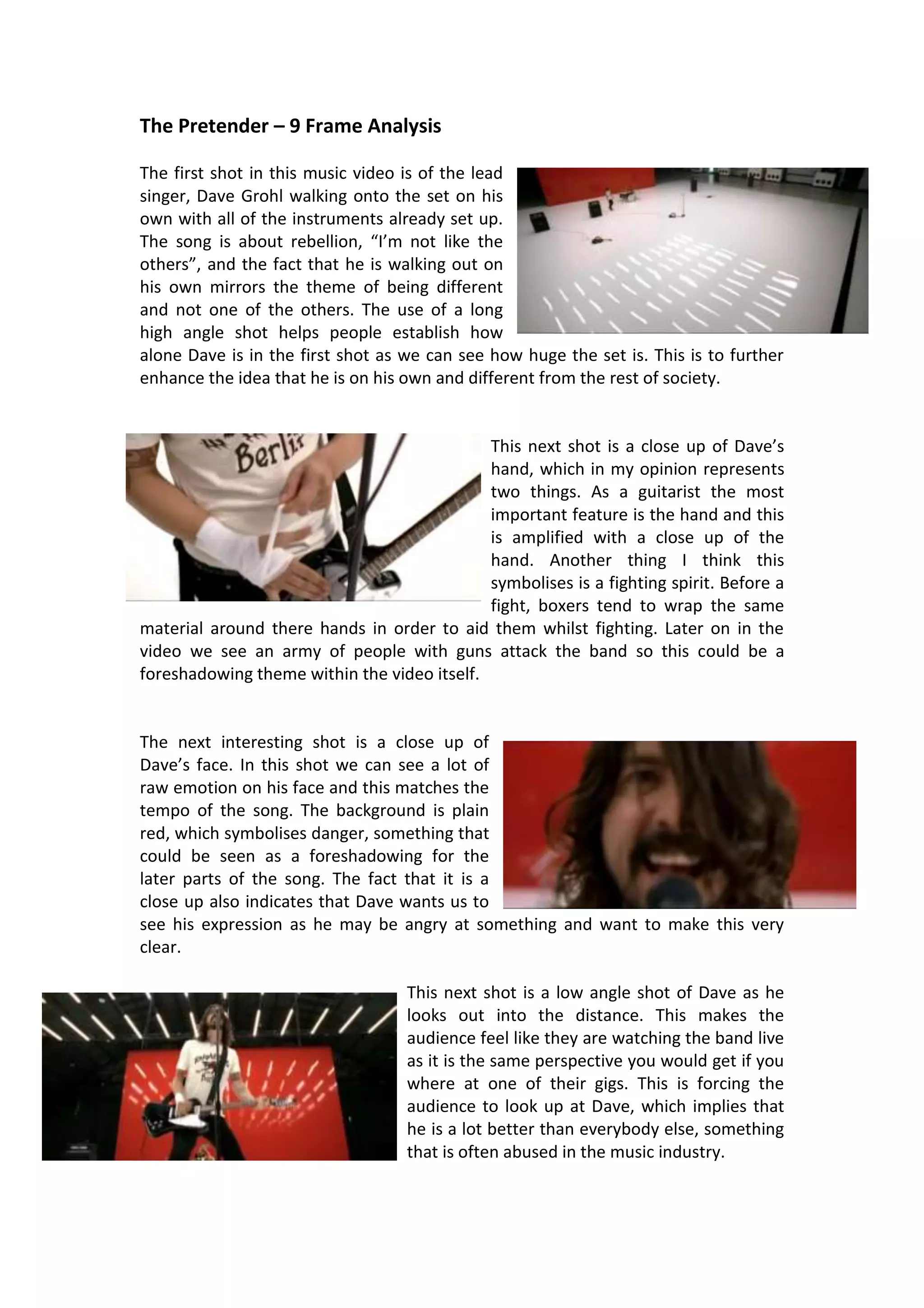 The pretender – 9 frame analysis | DOCX