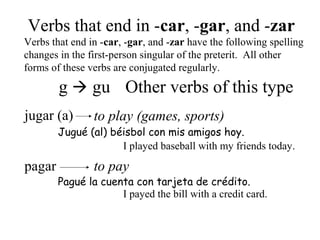 The preterit of regular verbs | PPT