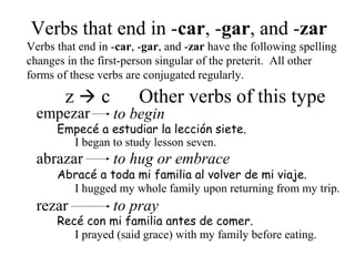 The preterit of regular verbs | PPT