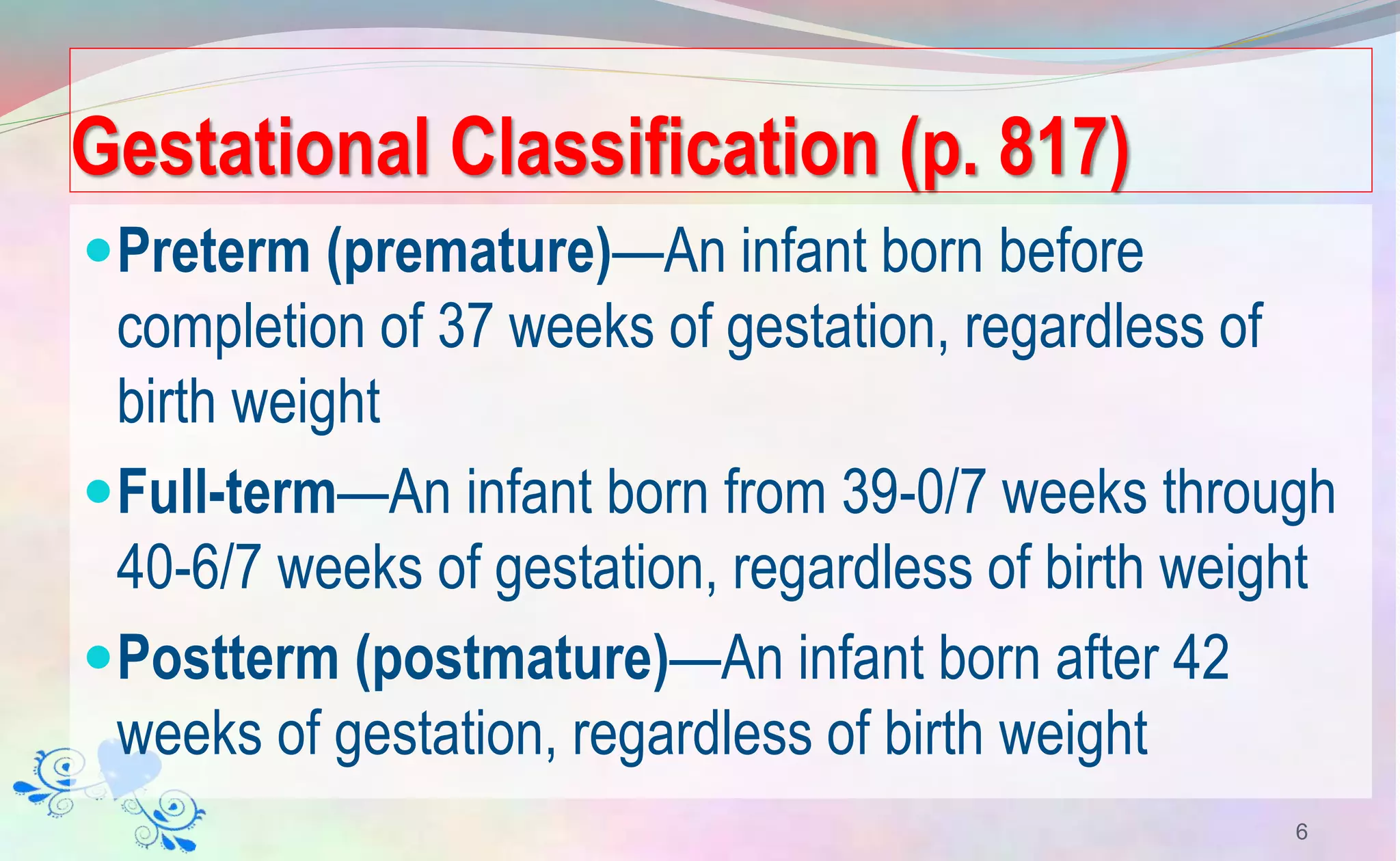 The preterm infant | PPTX