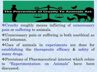 The Prevention of Cruelty to Animal Act, 1960 | PPTX