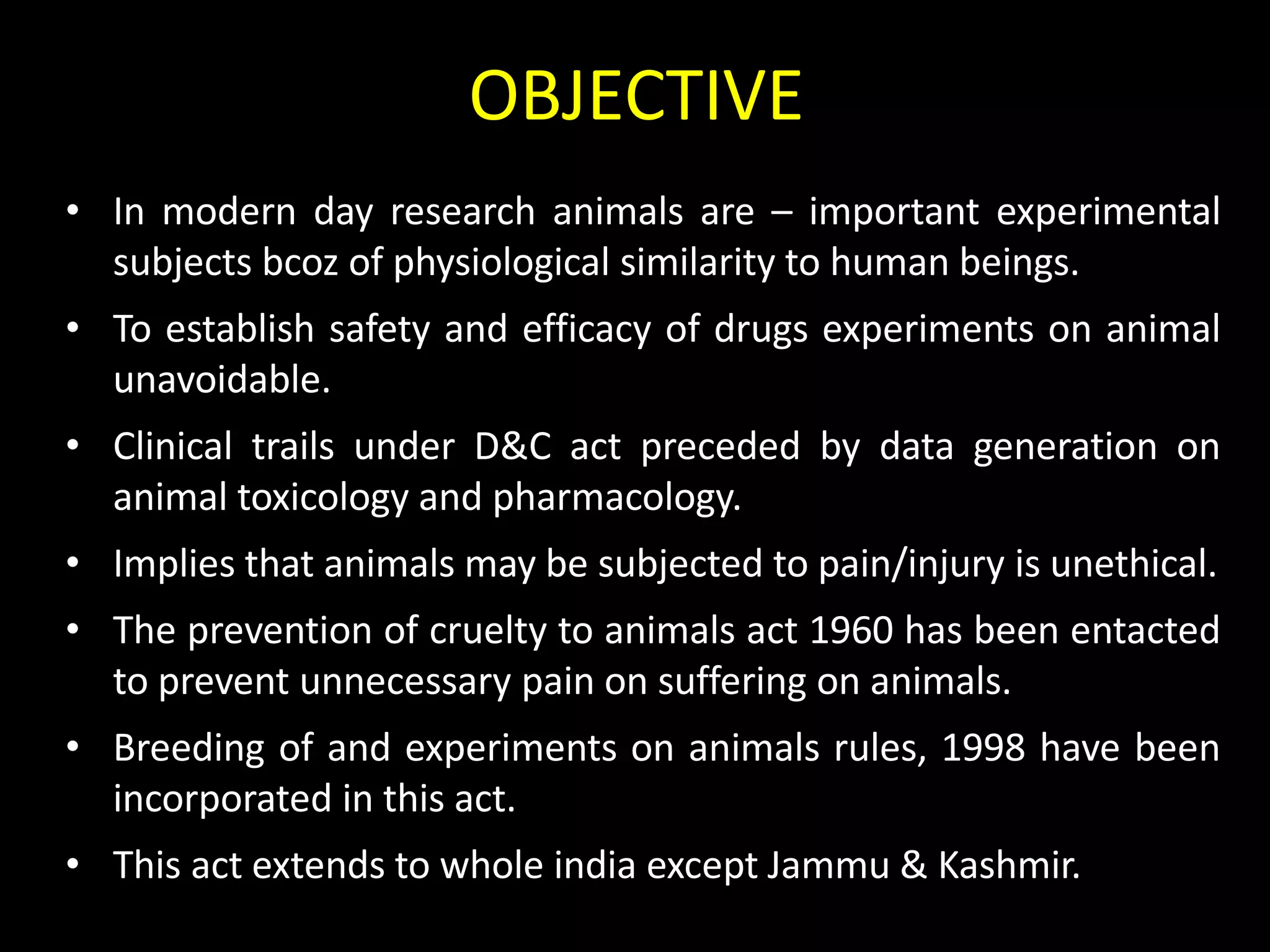 The prevention of cruelty to animals act 1960 | PPTX