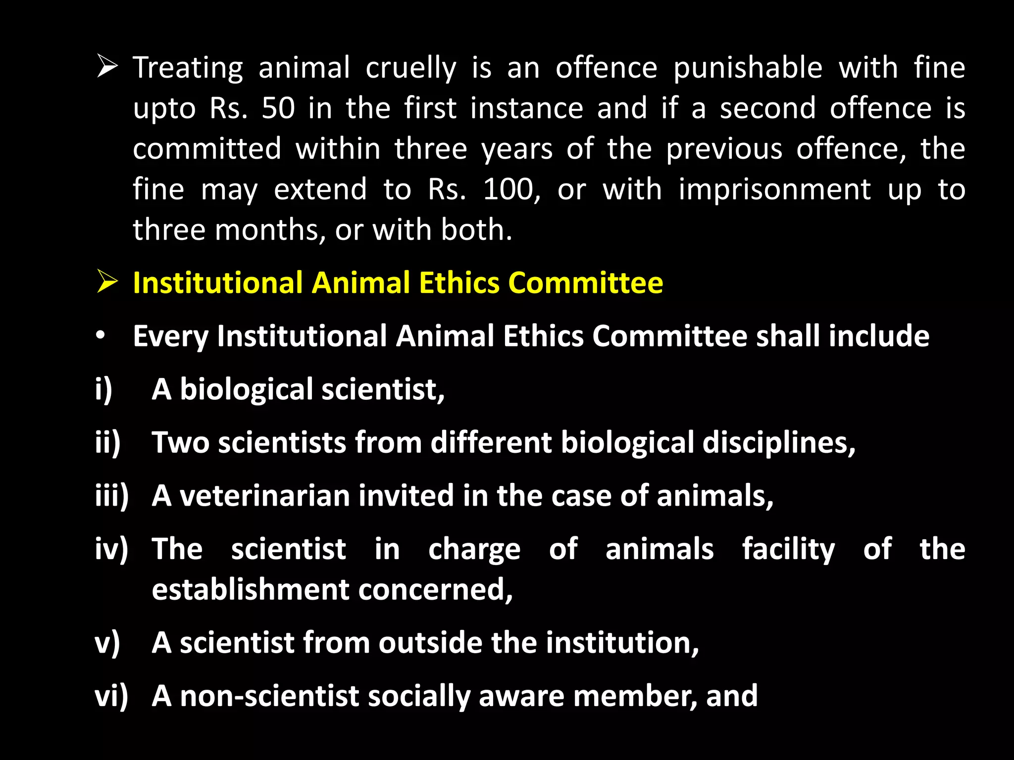 The prevention of cruelty to animals act 1960 | PPTX
