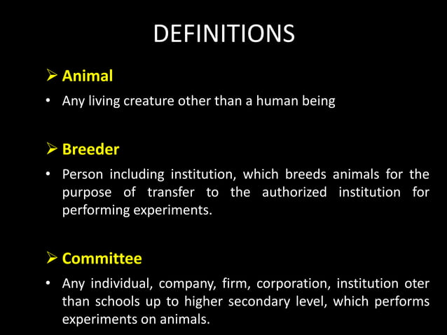 The prevention of cruelty to animals act 1960 | PPTX | Veterinary ...