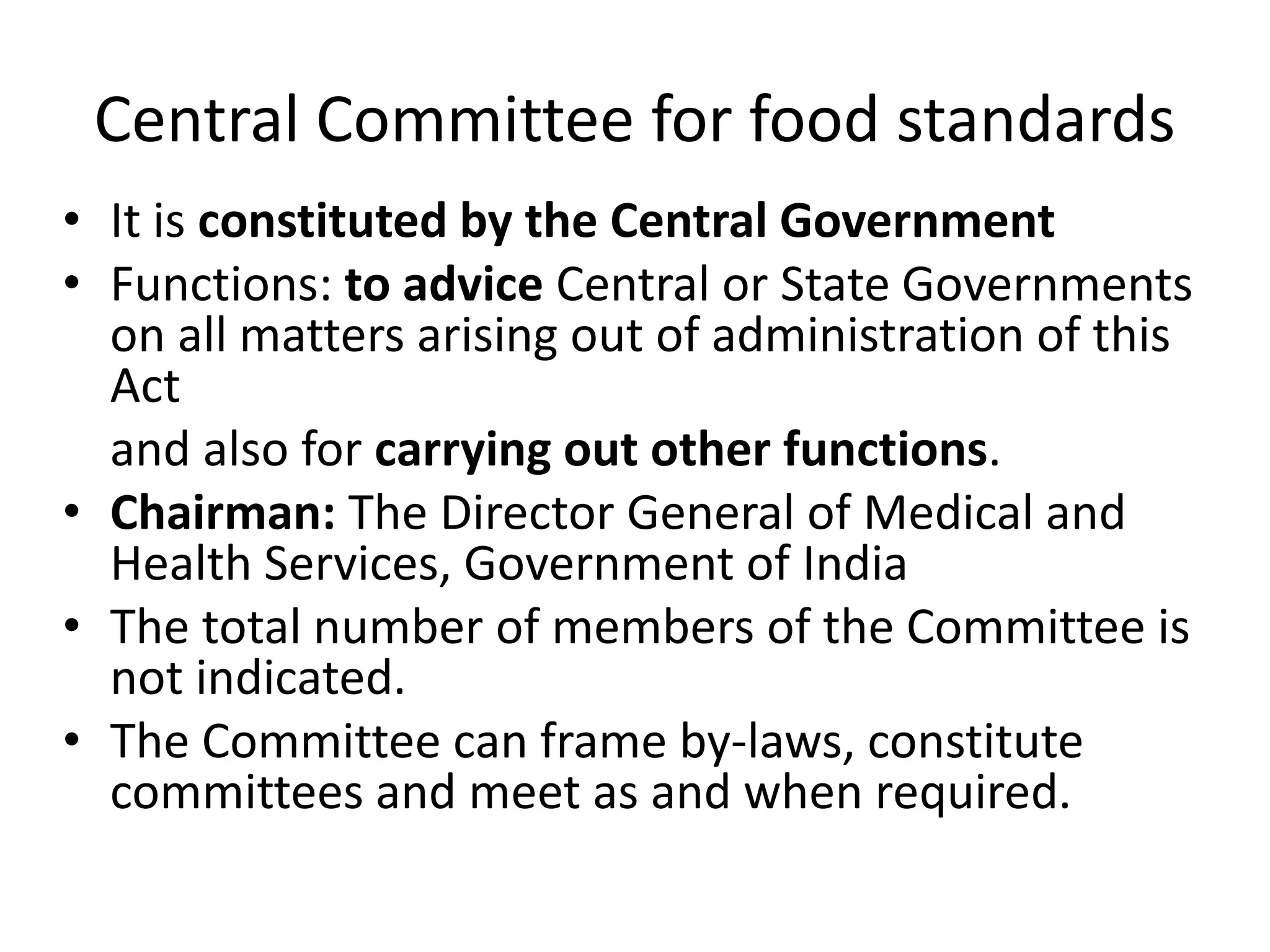 The prevention of food adulteration act, 1954 | PPTX